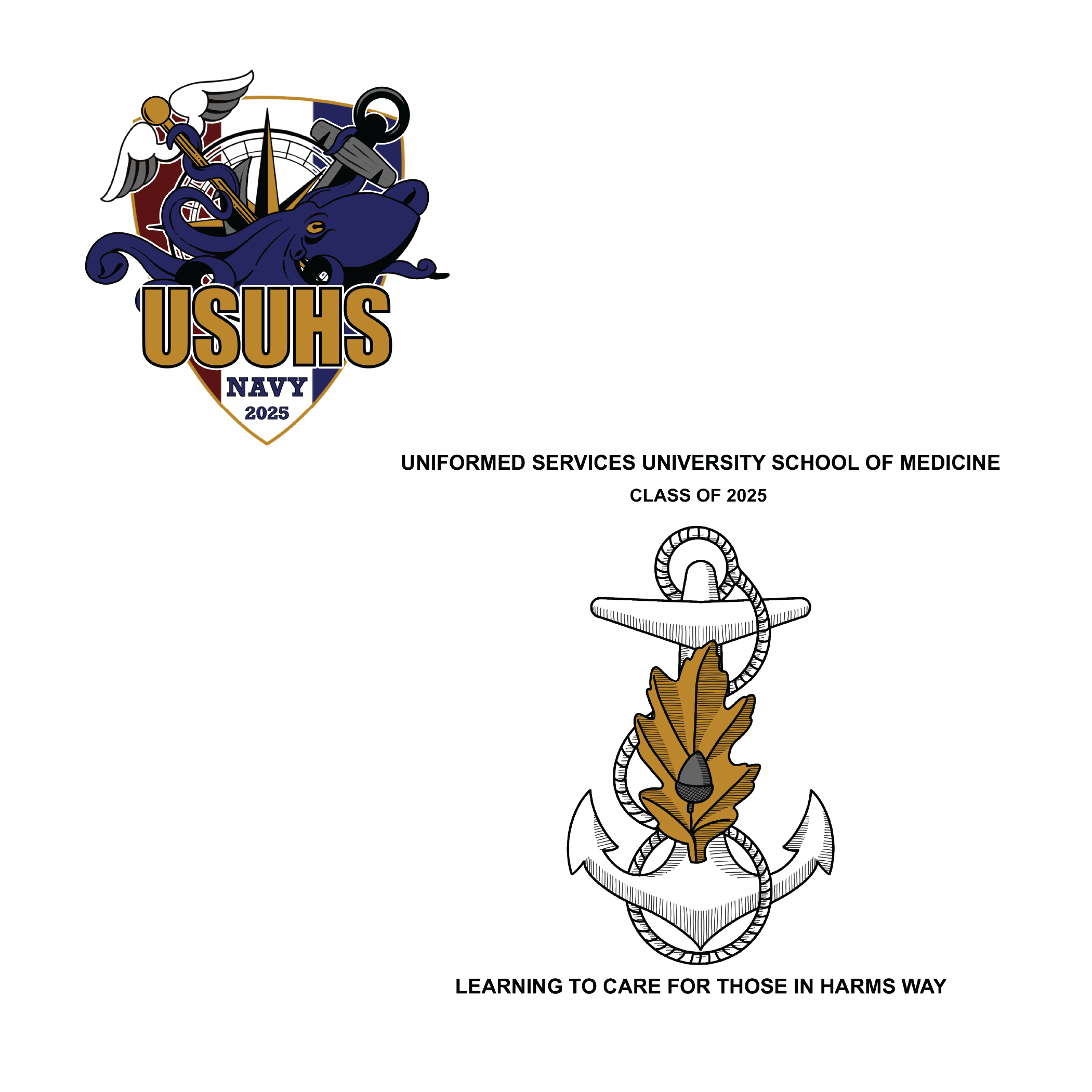 2025 Navy logos | USU Alumni Bookstore